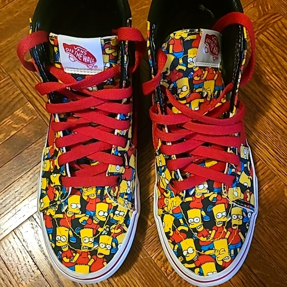 Vans | Shoes | Vans Custom Bart Simpson Shoes | Poshmark